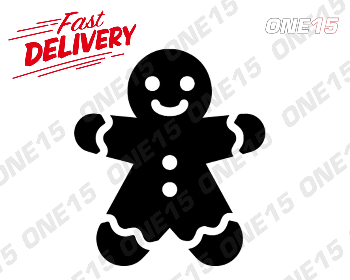 GINGERBREAD MAN VINYL PAINTING STENCIL SIZE PACK *HIGH QUALITY* – ONE15